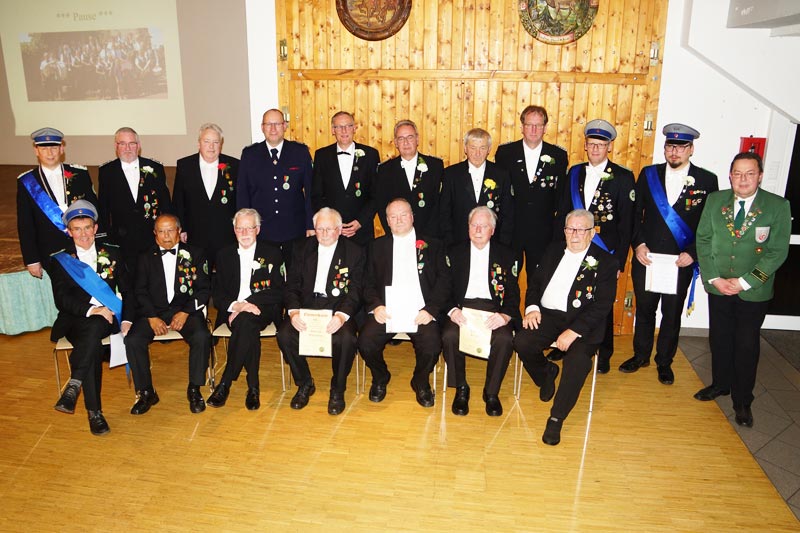 Ehrungen auf der Jahreshauptversammlung